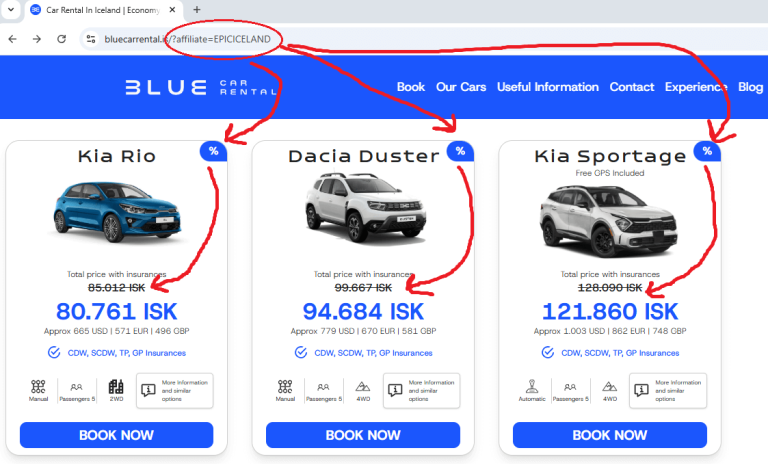 Blue Car Rental Discount Code (Up To 25%) + Our Review